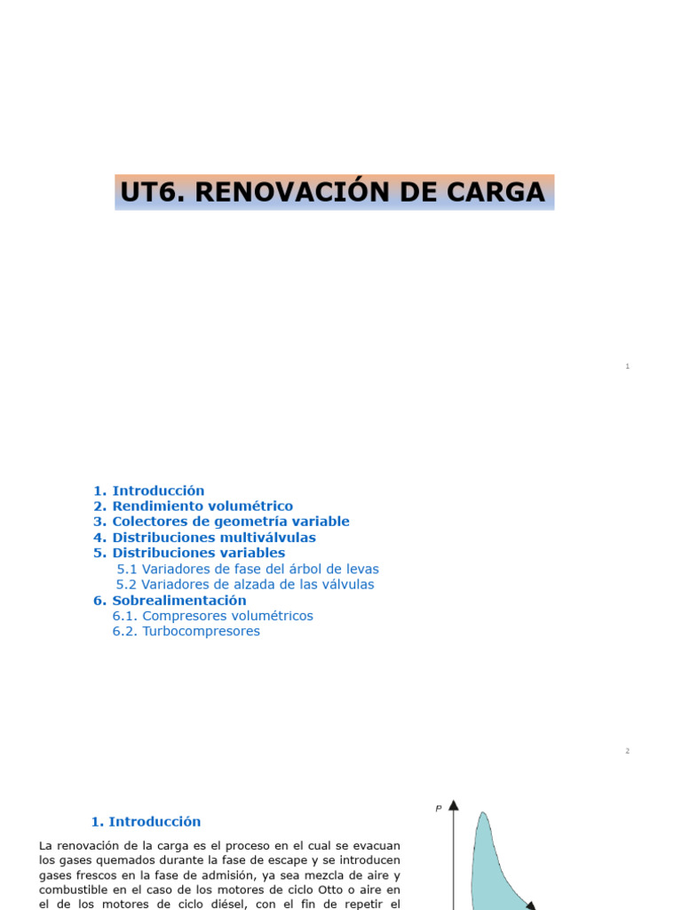 UT6 - Renovación de La Carga | PDF | Turbocompresor | Propulsión
