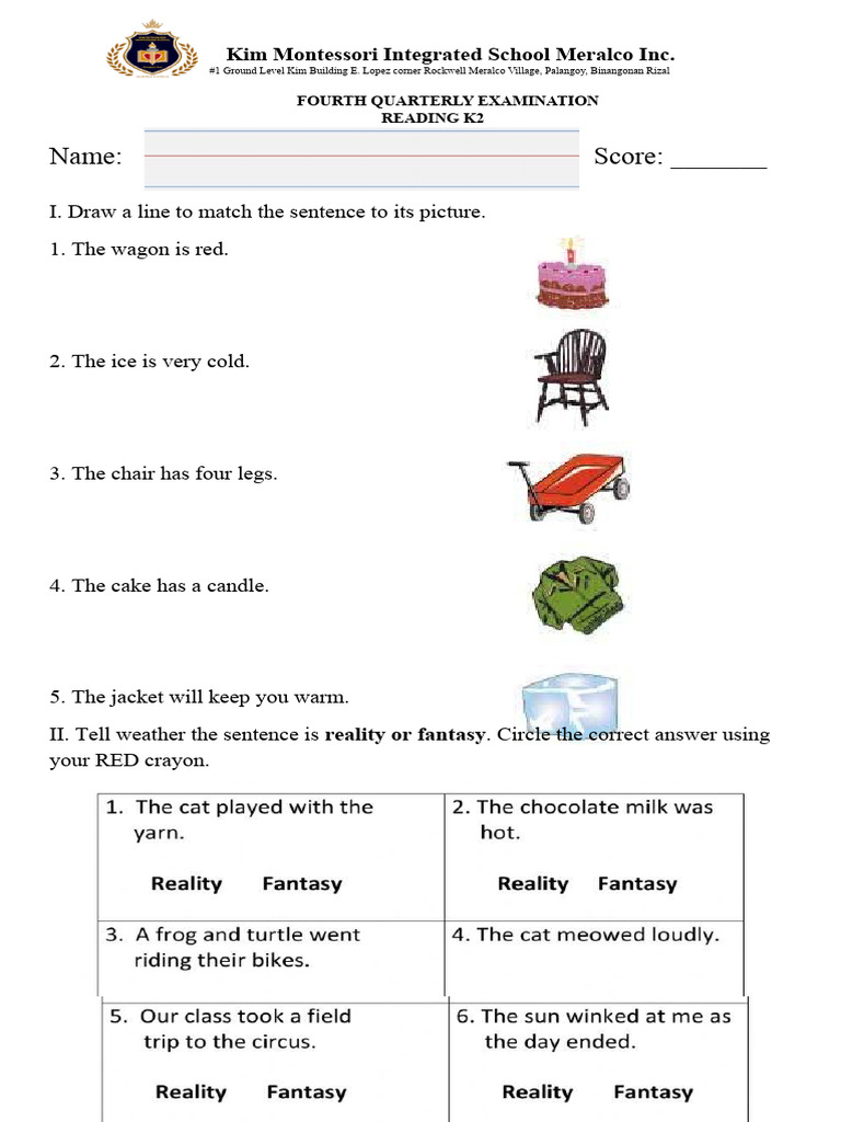 K2 Fourth Quarterly Examination | PDF