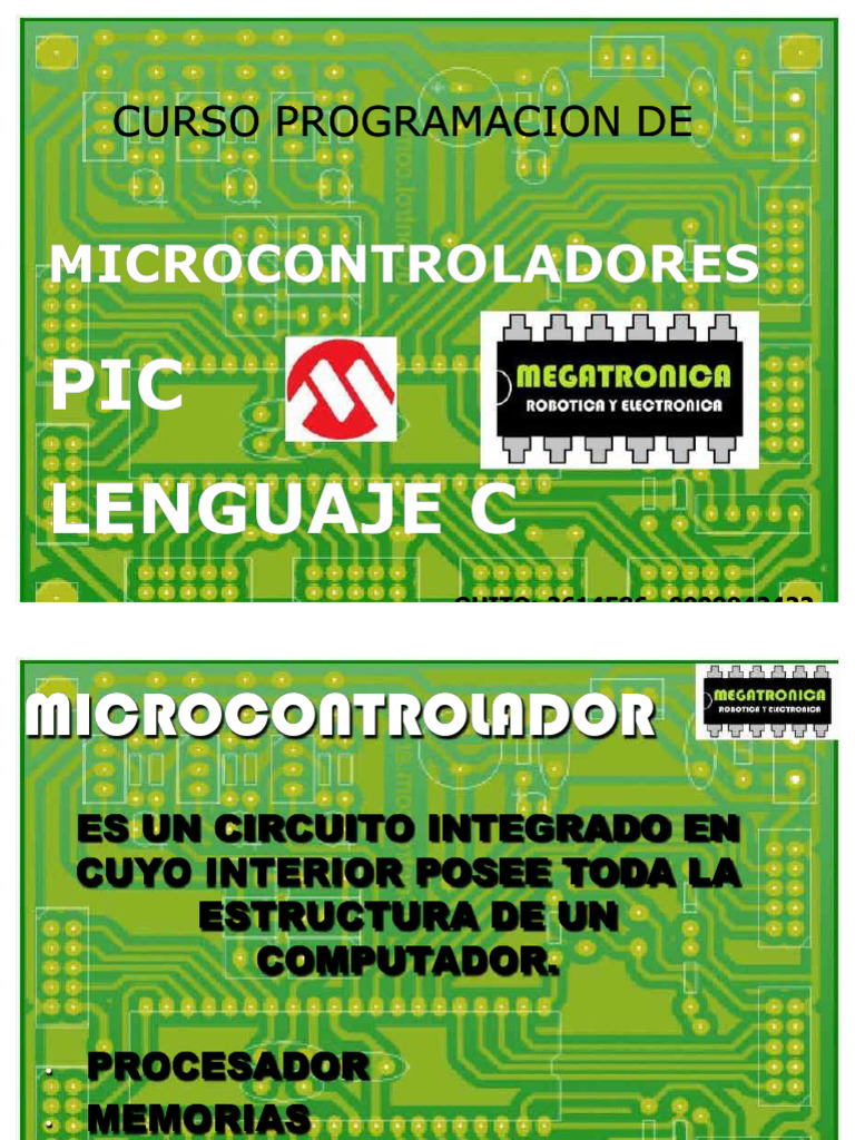 PDF Curso Pic Ccs Compiler Megatronica1 DD | PDF | Microcontrolador ...
