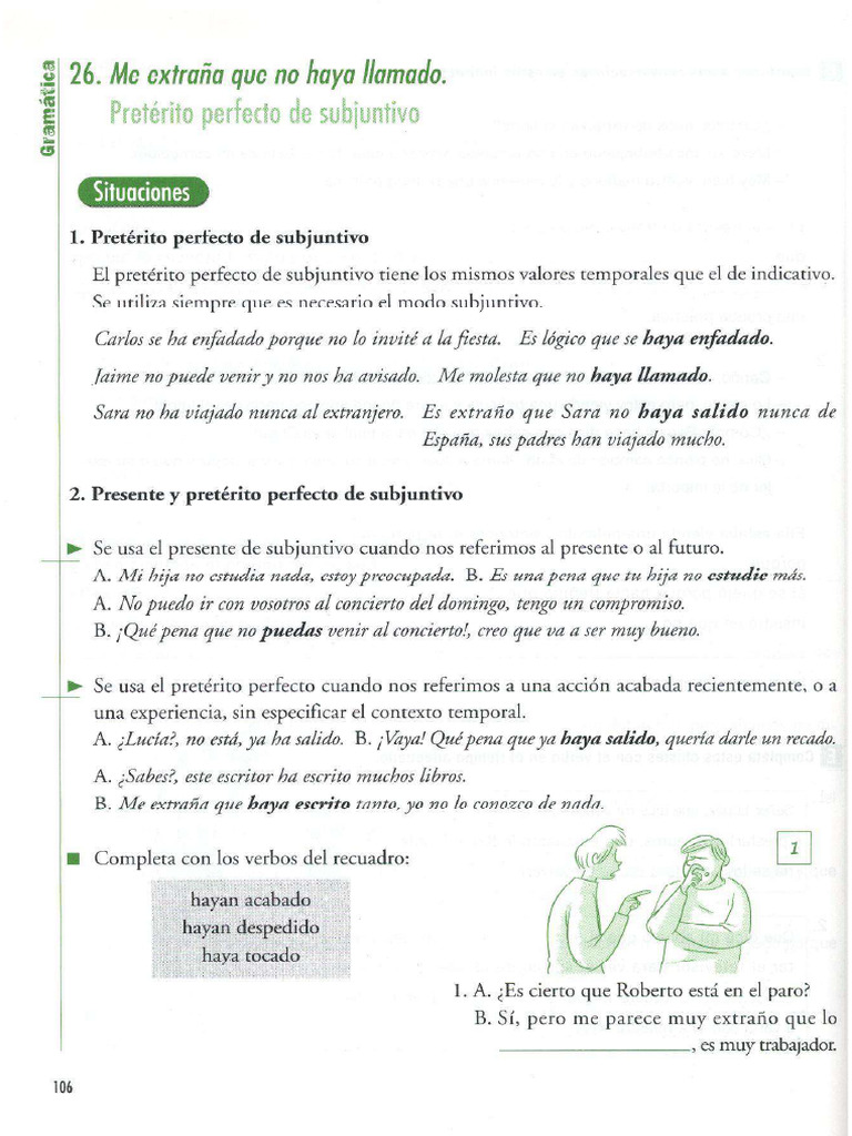 Castro AGV3 - Unidad 026 - Pretérito Perfecto de Subjuntivo | PDF
