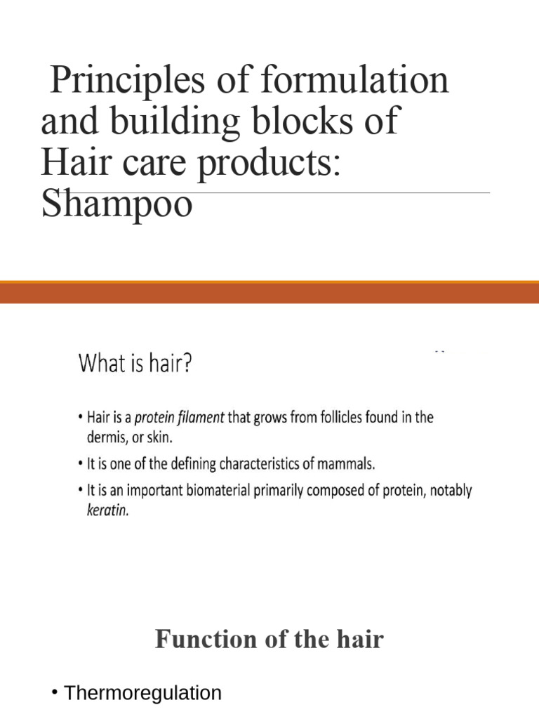 Hair Care Formulation Guide | PDF | Shampoo | Hair