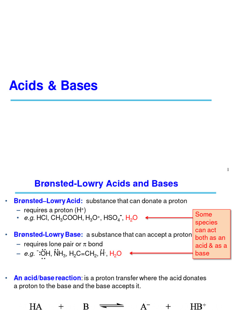 Acids Bases | PDF | Acid | Acid Dissociation Constant