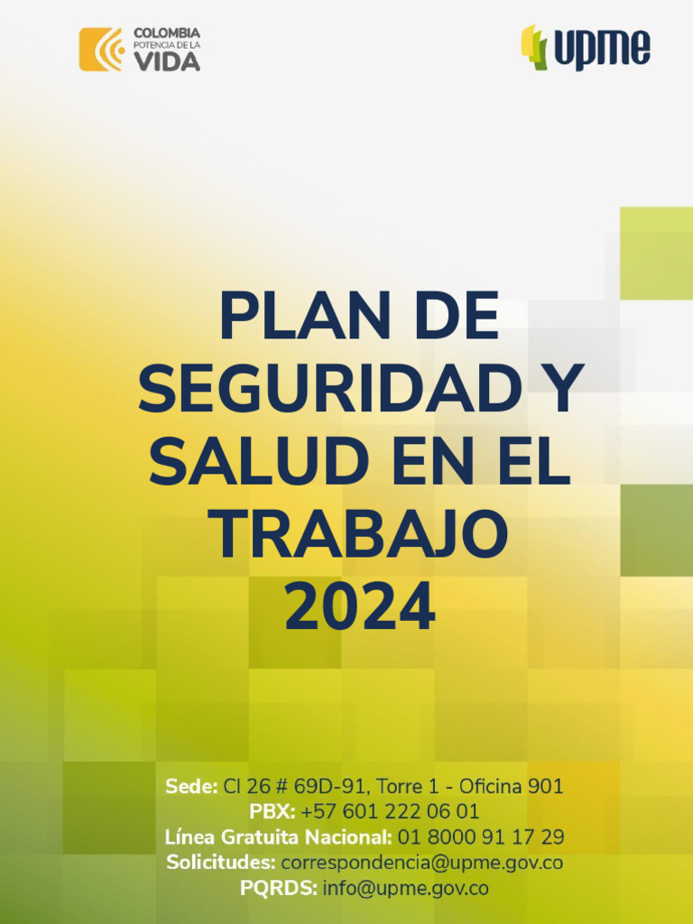 Plan de Seguridad y Salud Laboral 2024 | PDF | La seguridad informática ...