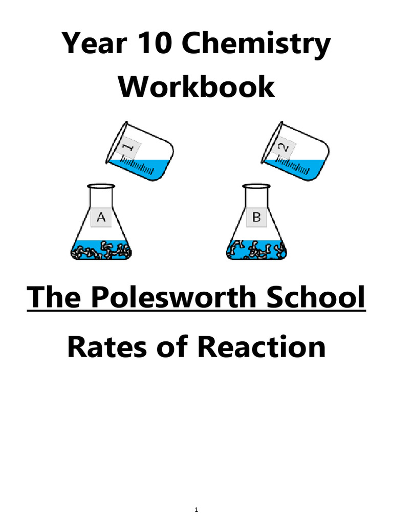 Year 10 Chemistry: Rates of Reaction | PDF | Chemical Equilibrium ...