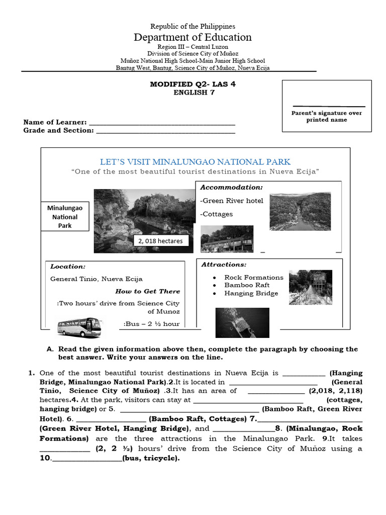 English 7 Las WK4 Q2 Remediation | PDF