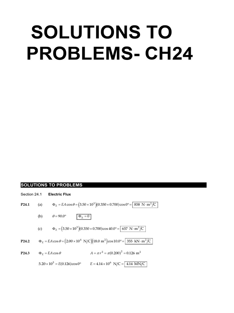 ch24 Solutions | PDF | Materials Science | Electrical Engineering