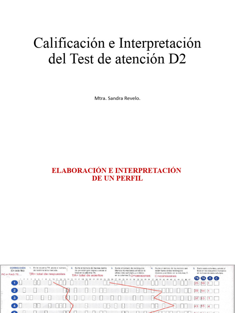 Test D2 - II Parte | PDF | Atención