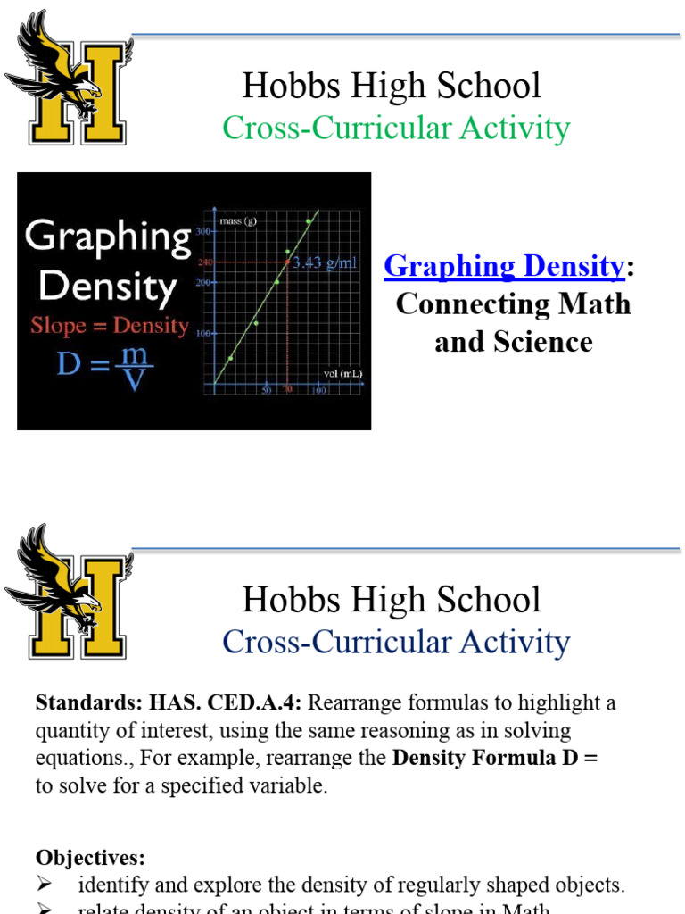 Graphing Density of Wood and Polyethylene | PDF | Density | Volume