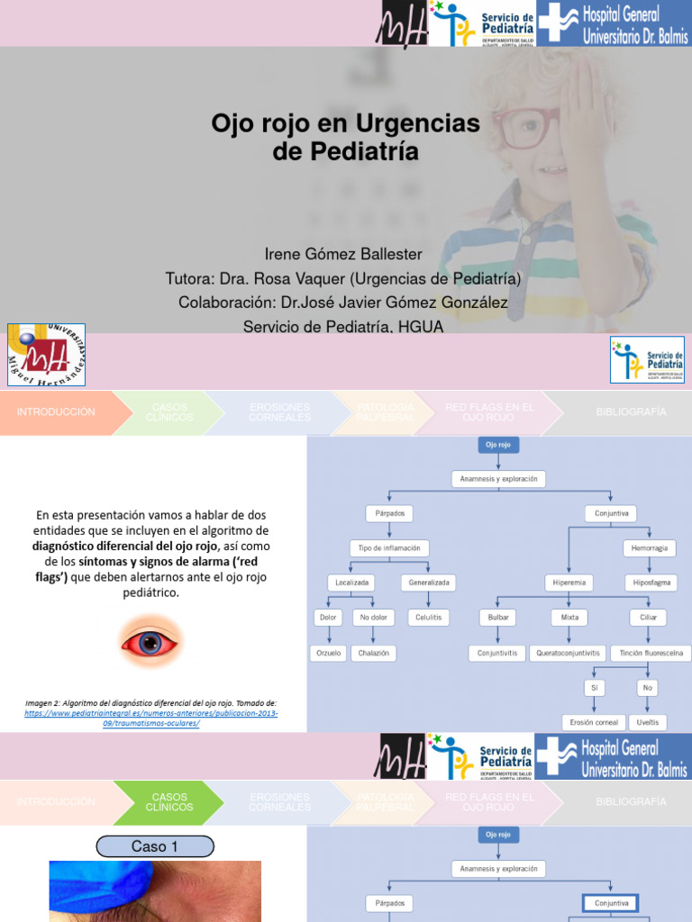 Curso 2022 23 - OJO ROJO EN URGENCIAS DE PEDIATRIA - Rosa Vaquer | PDF | Enfermedades y ...