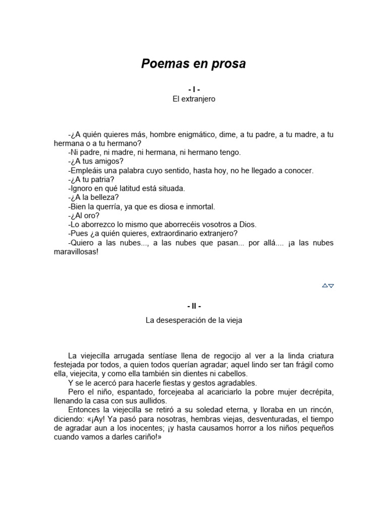 Poemas en Prosa | PDF