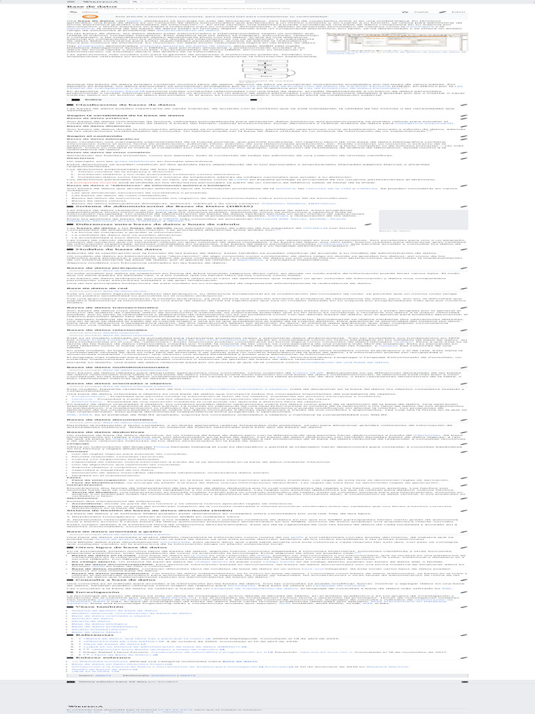 Base de Datos - Wikipedia, La Enciclopedia Libre | PDF | Bases de datos ...