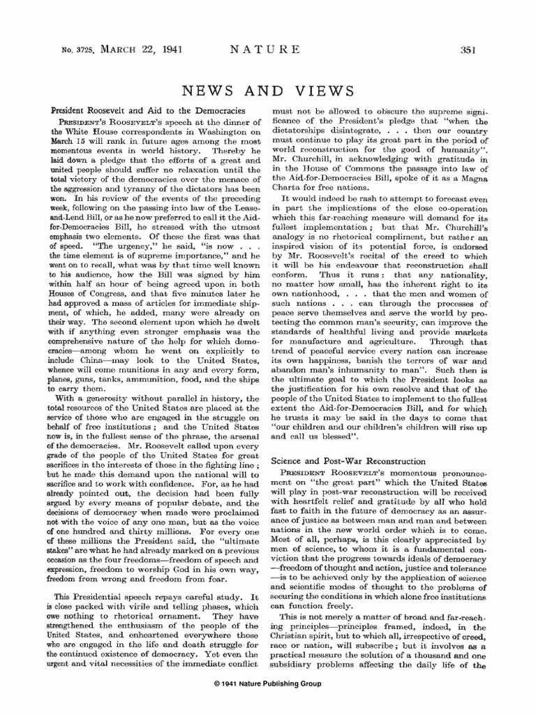 News and Views: Nature | PDF | Democracy | Political Ideologies