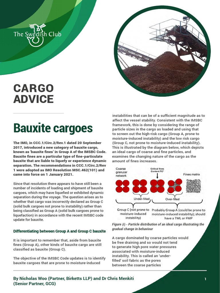Cargo Advice - Bauxite Cargoes | PDF | Cargo | Porosity