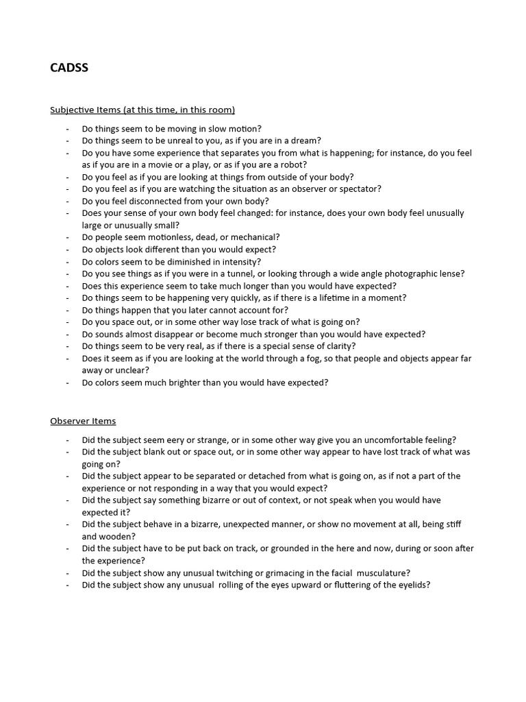 CADSS (Inglese) | Download Free PDF | Experience