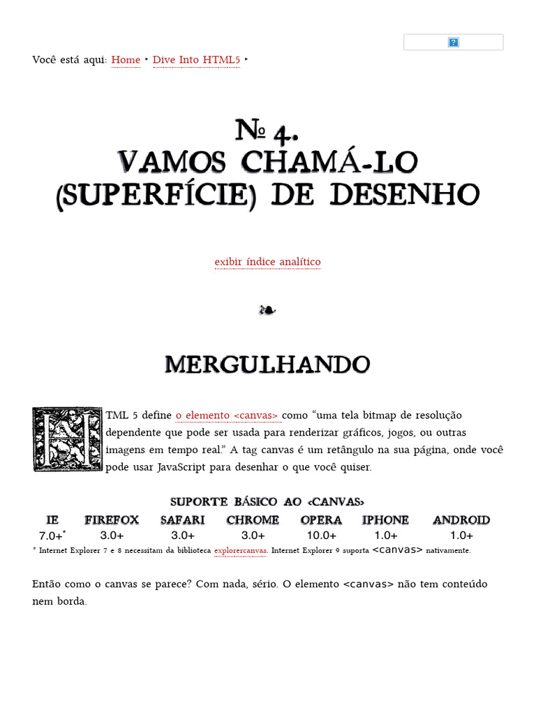 Canvas - Dive Into HTML5 | PDF | Script Java | Internet Explorer