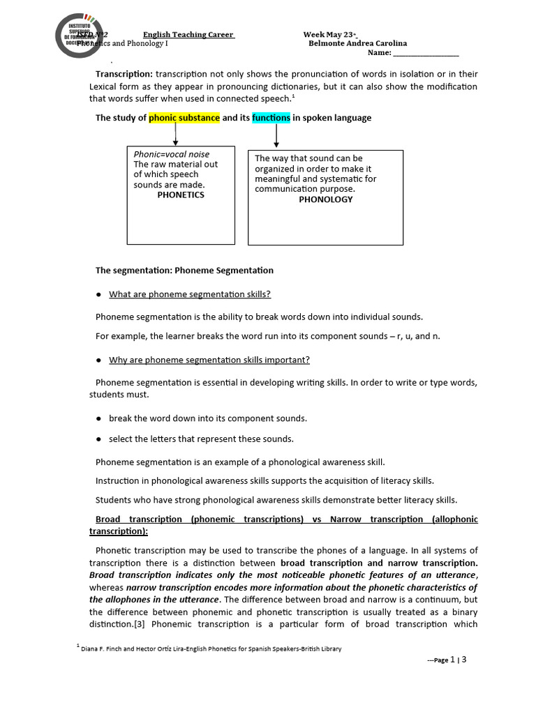 9 - 23-5 Transcription, Segmentation, Type of Transcription | PDF ...