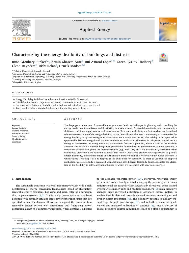 Energy Flexibility in Smart Buildings | PDF | Electrical Grid ...