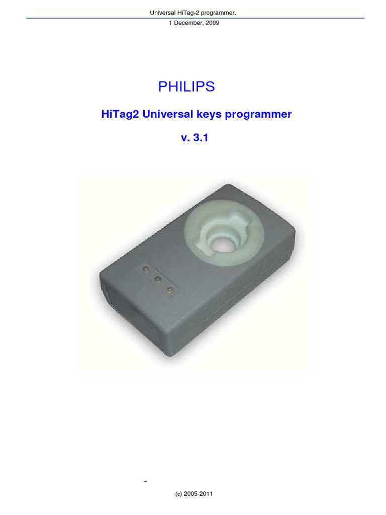 HiTag-2 Key Programmer Guide | PDF | Read Only Memory | Software