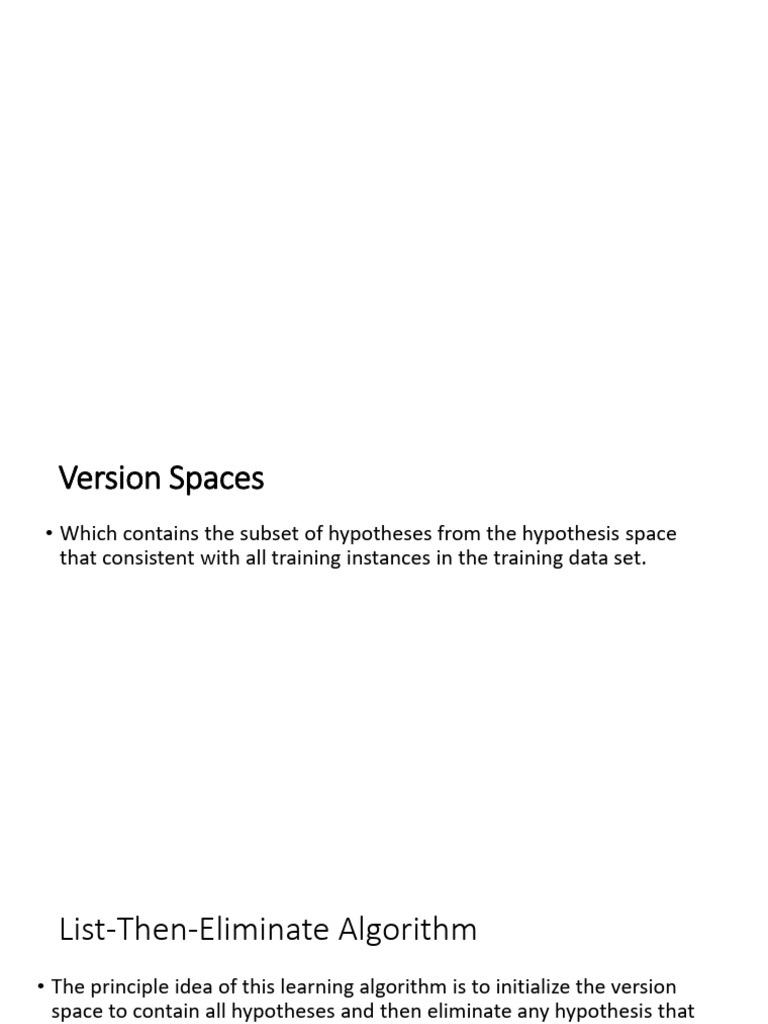 Version Space | PDF | Computer Science | Learning