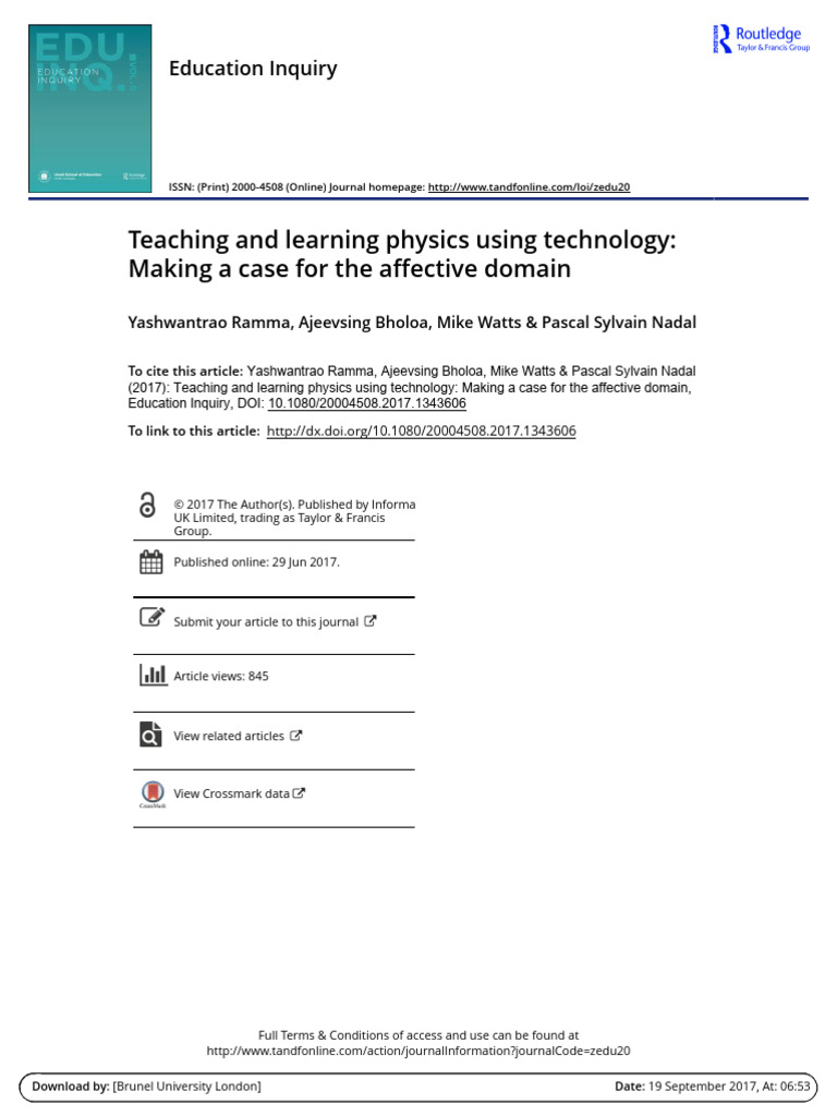 Fulltext | PDF | Learning | Pedagogy