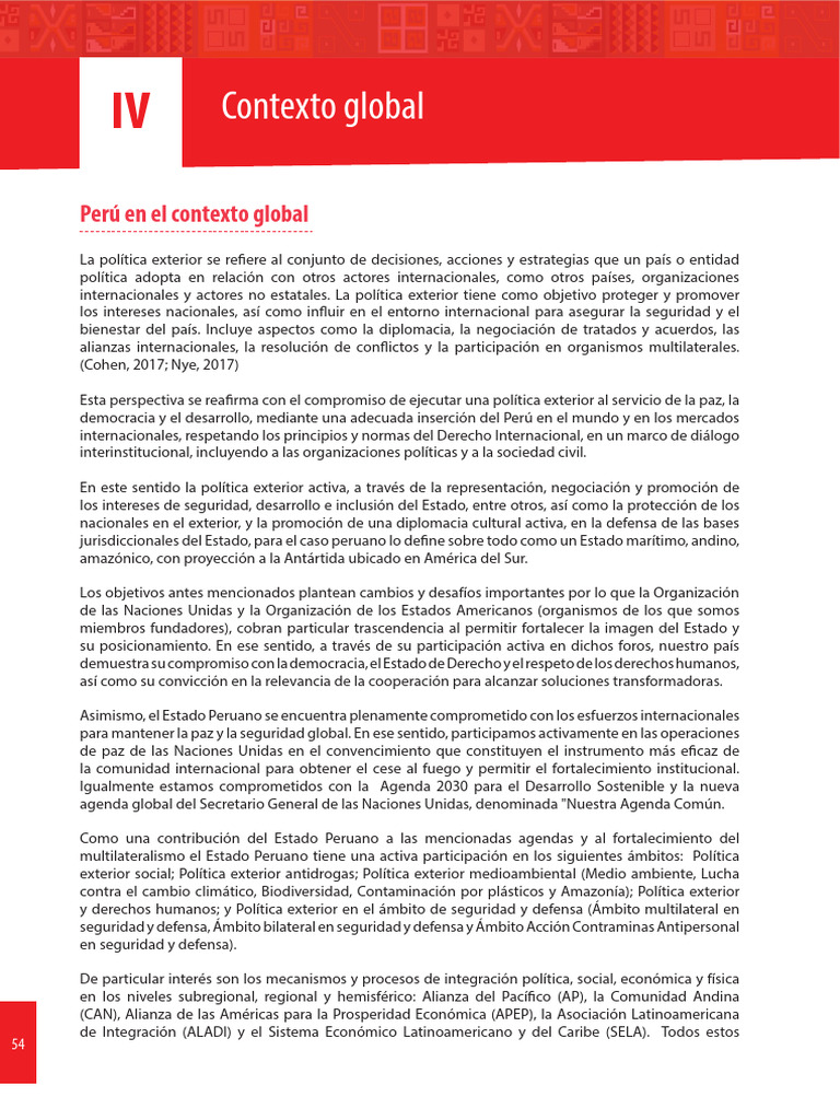 Peru - Plan Estrategico de Desarrollo Nacional Al 2050 | PDF | Perú | Población