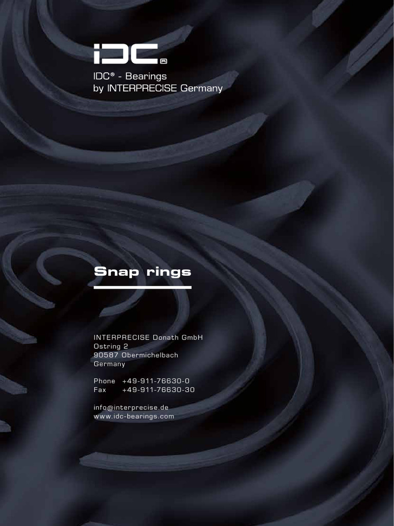 Pierszcienie Lozyskowe Idc | PDF | Mechanical Engineering | Metrology