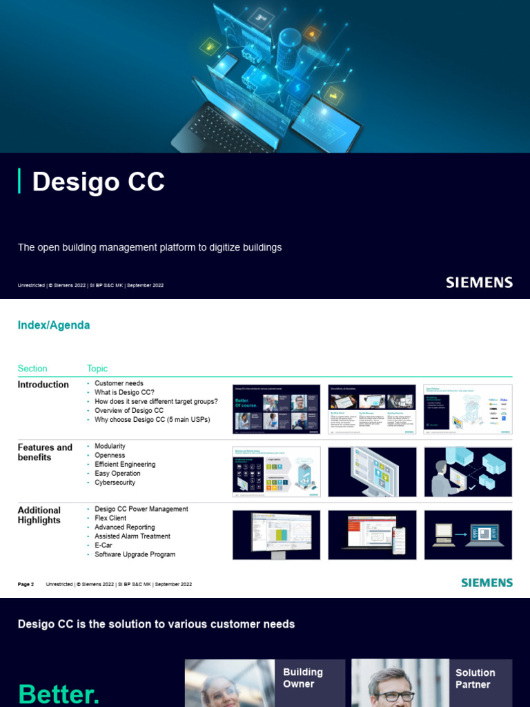 Desigo CC: Building Management Simplified | PDF | Security | Computer ...