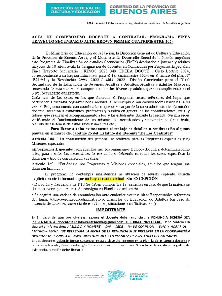 Acta Compromiso 2024 | PDF | Crecimiento personal y profesional ...