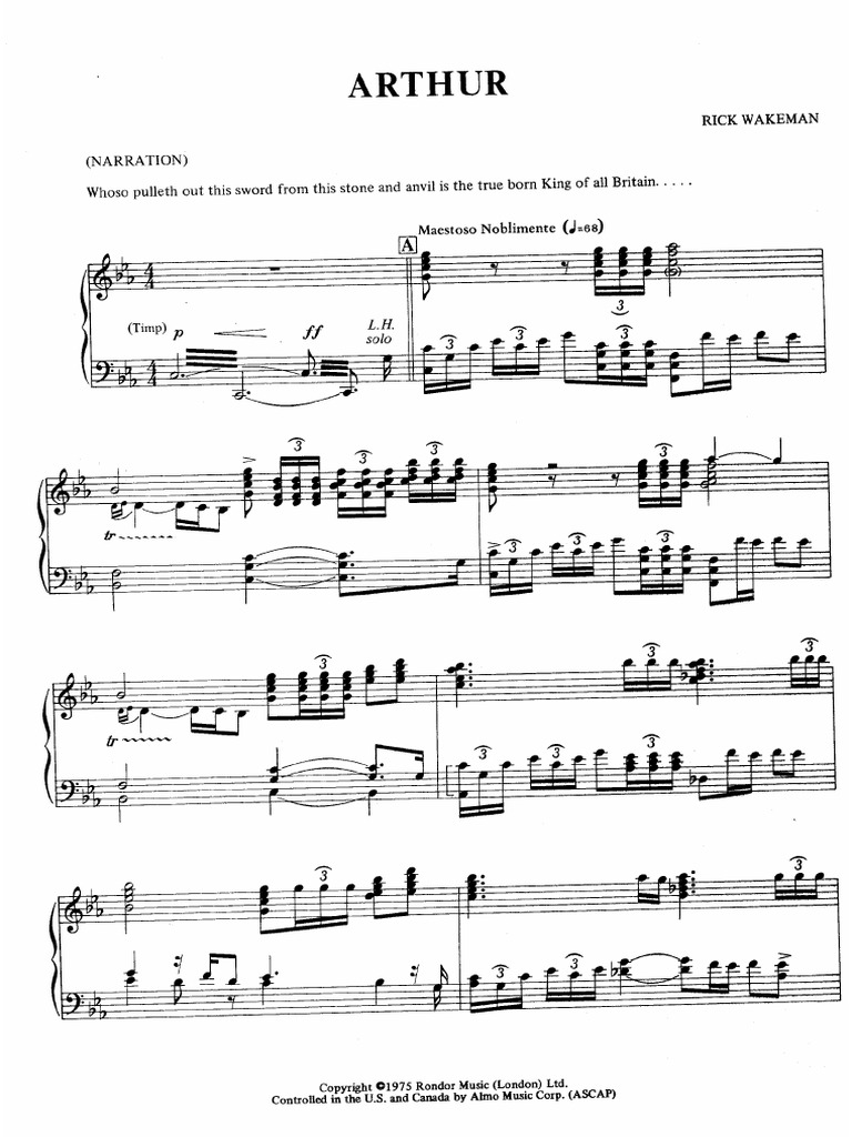 Wakeman Rick The Myths and Legends of King Arthur and The Knights of ...