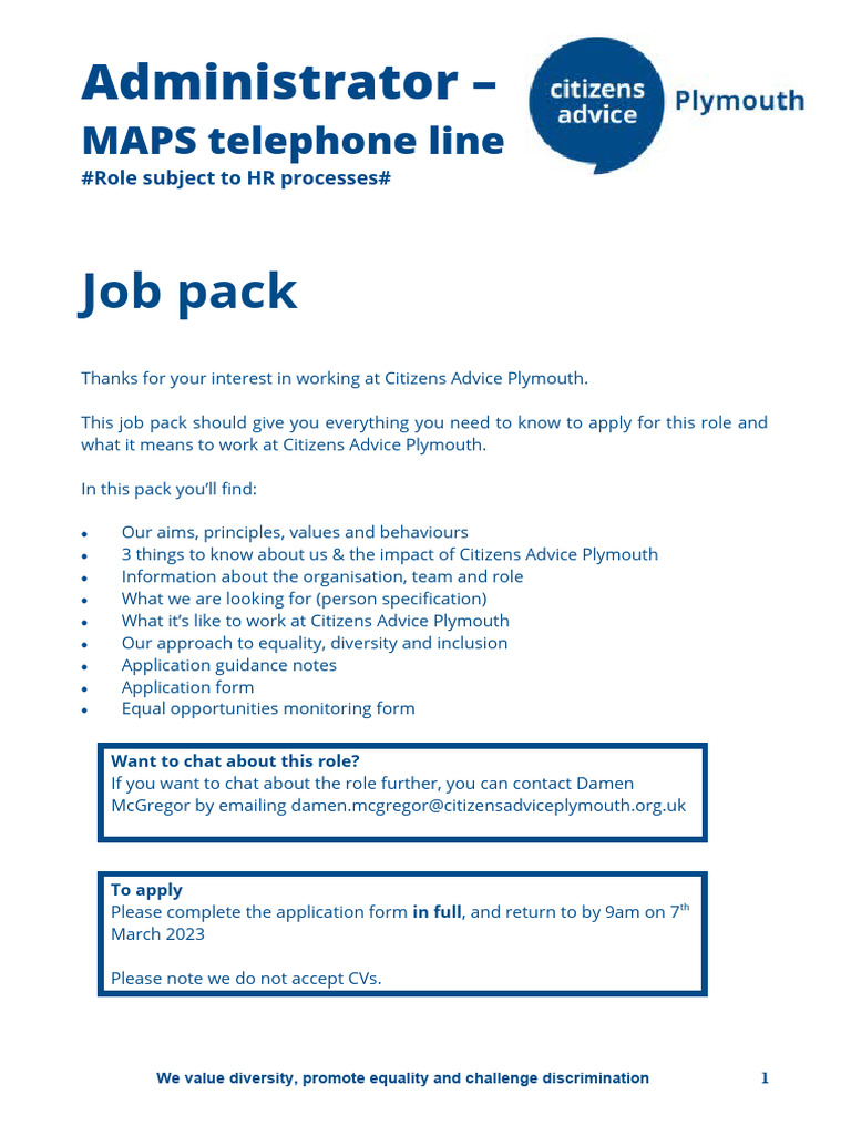 Administrator Job Pack 2223 037b February 2023 | PDF | Cost Of Living ...
