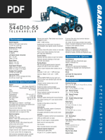 SkyTrak 12054 Specifications & Load Chart | PDF | Horsepower | Car