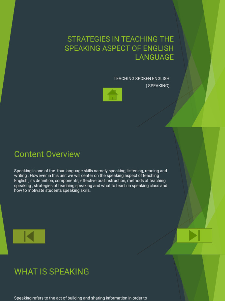 Group 3 Presentation on Spoken English | PDF | Speech | Fluency