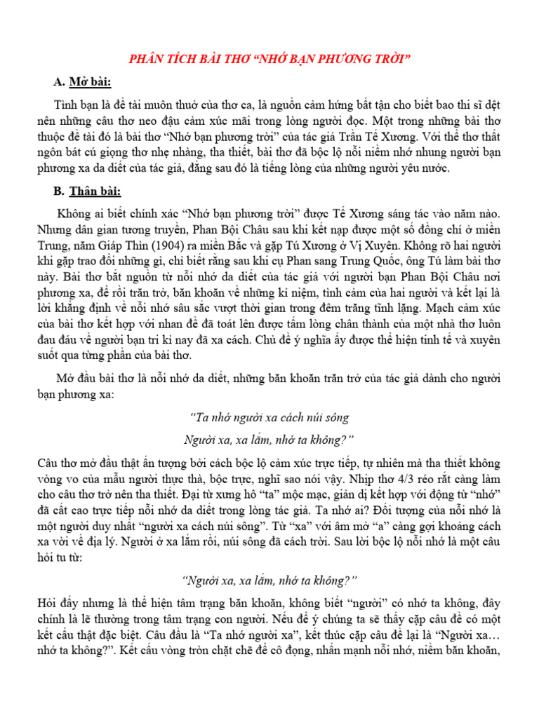 NH B N Phương TR I | PDF