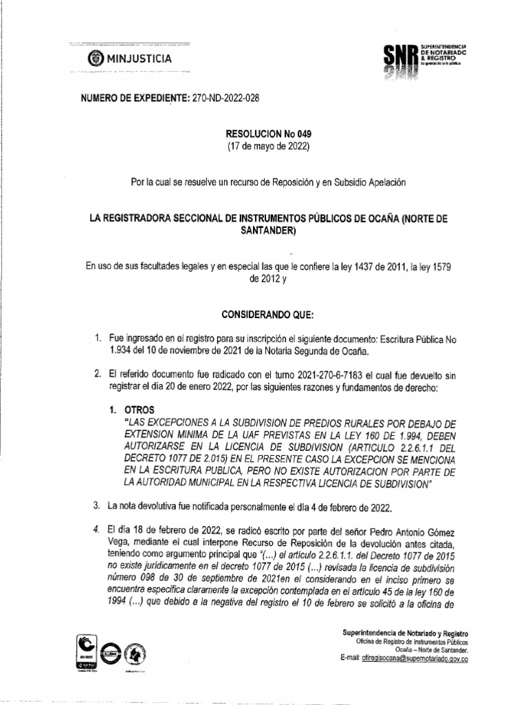 res-49-20220606160958 concepto SNR | PDF