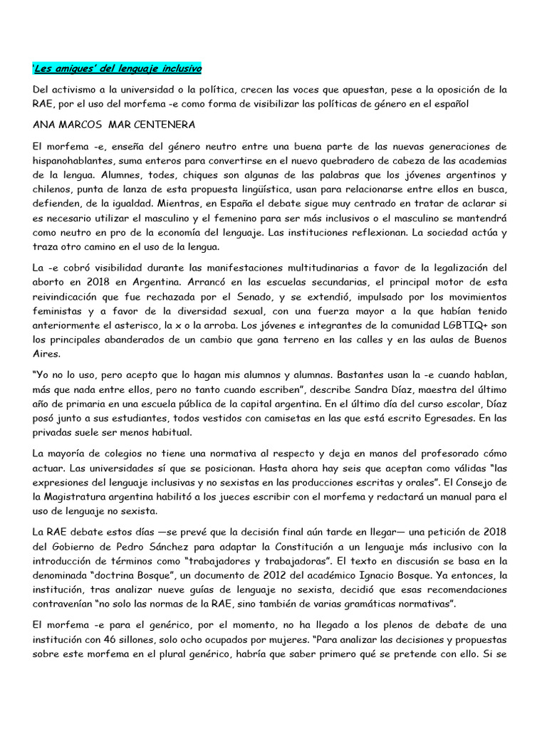 Les Amigues | PDF | Lingüística