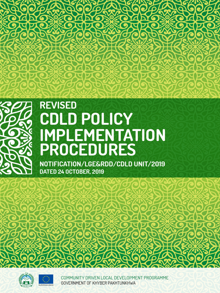 CDLD Policy Implementation Procedures (Revised Edition) | PDF ...