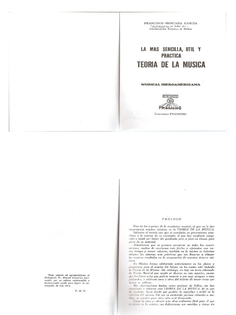 Teoria de La Musica Francisco Moncada Garcia 3 PDF Free | PDF