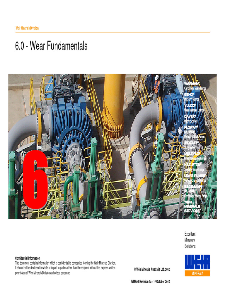 Wear Mechanisms in Weir Minerals Pumps | PDF | Wear | Fracture
