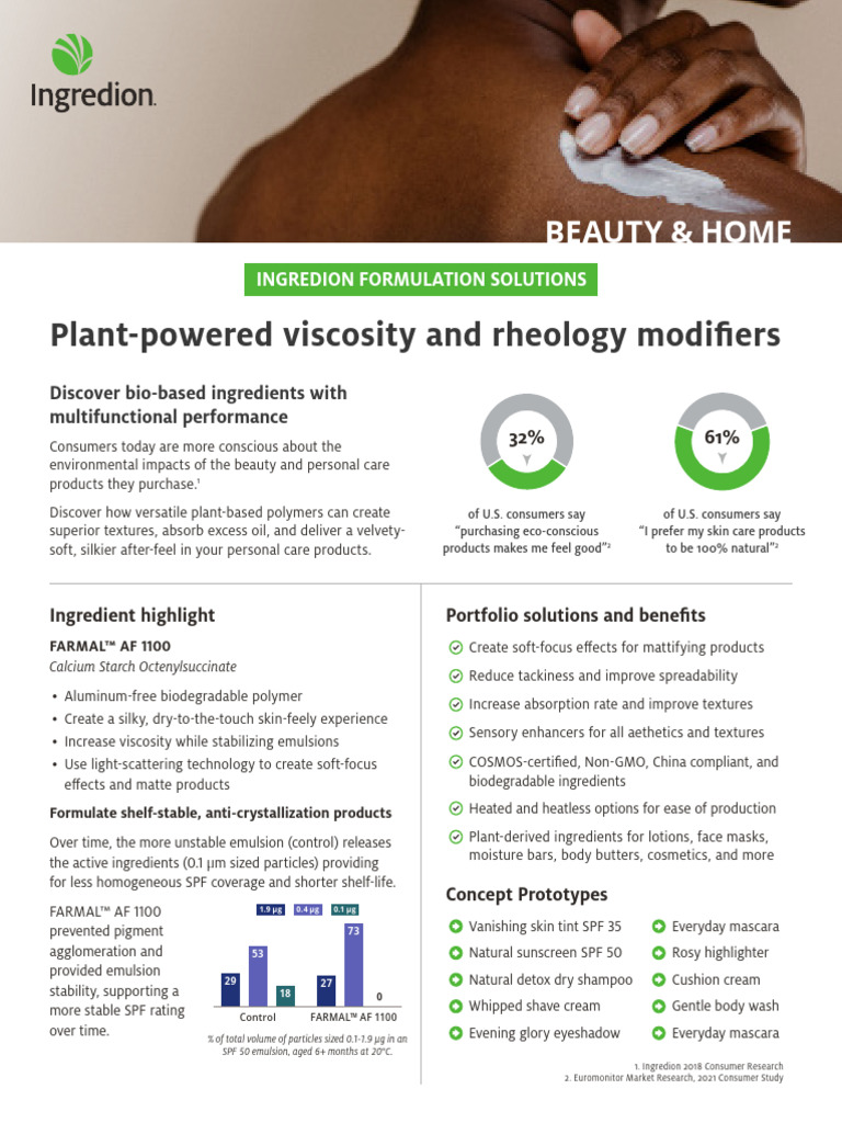 Rheology & Viscosity Modifiers - Plant-Powered Solutions by Ingredion ...