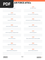 Airforce Career Feild Breakdown | PDF | United States Air Force | Medicine