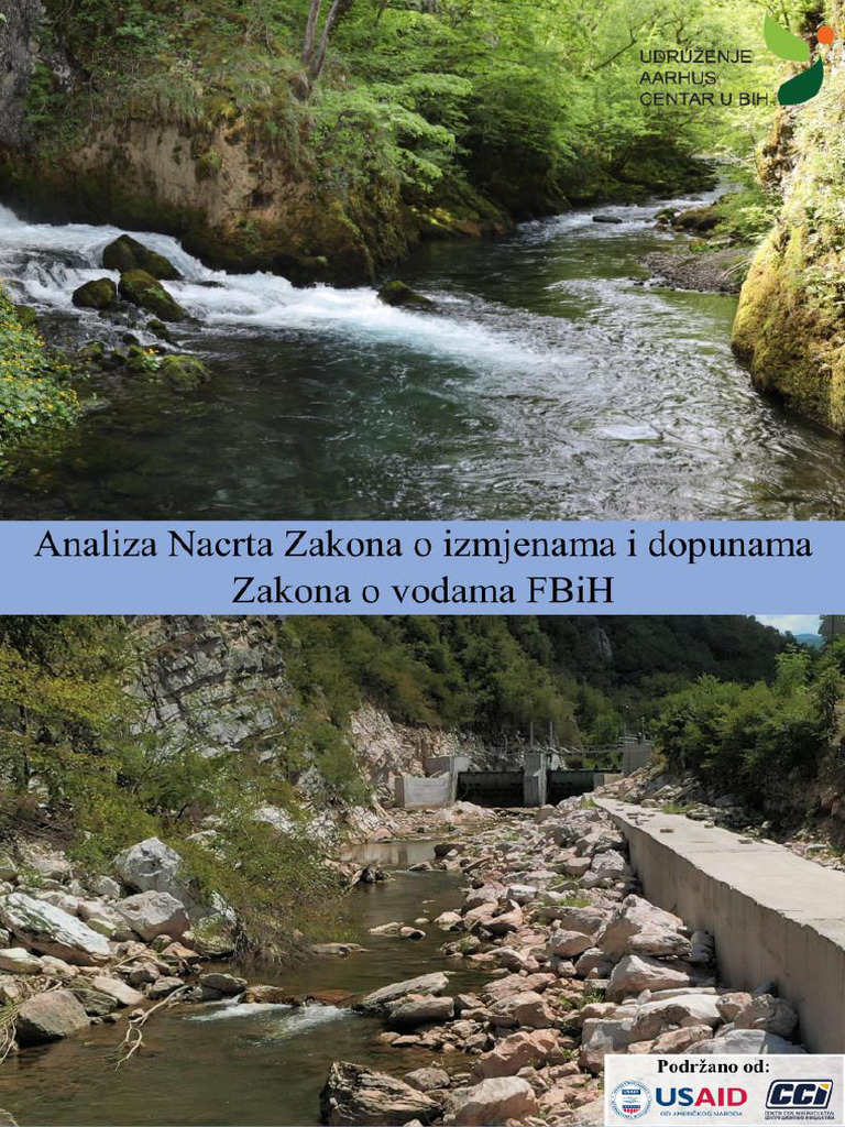 1analiza Nacrta Zakona o Izmjenama I Dopunama Zakona o Vodama FBiH | PDF