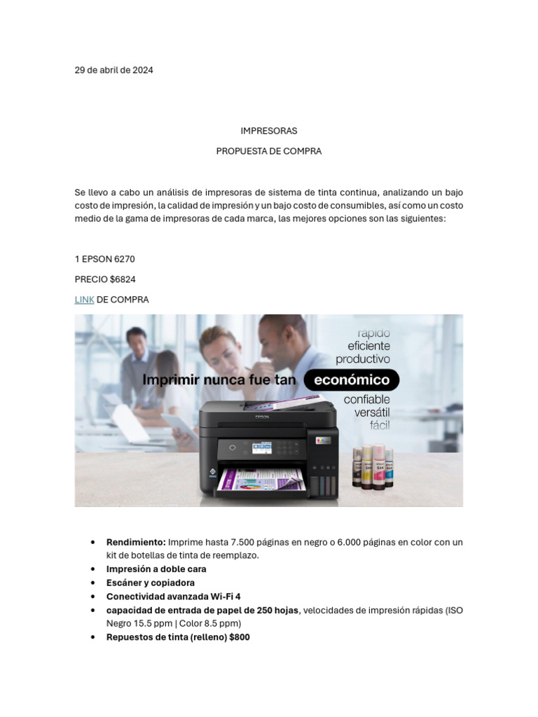 Impresoras | PDF