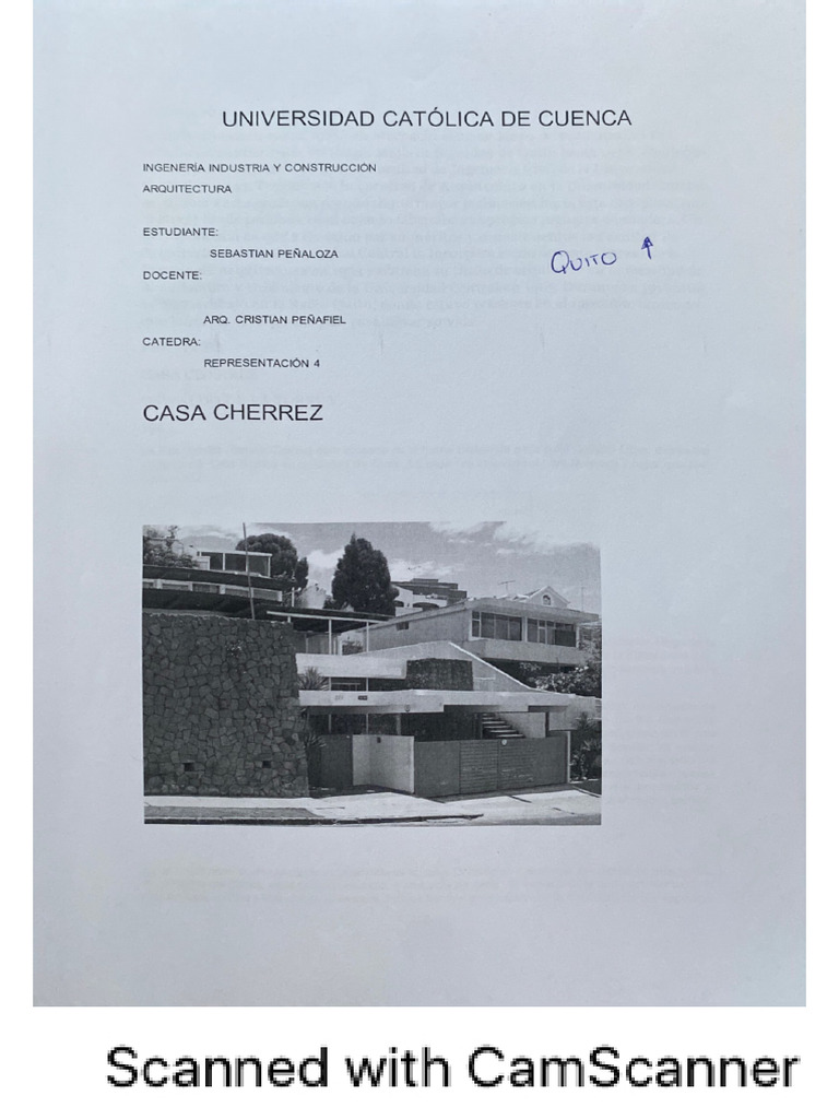 Casa Cherrez Quito | PDF