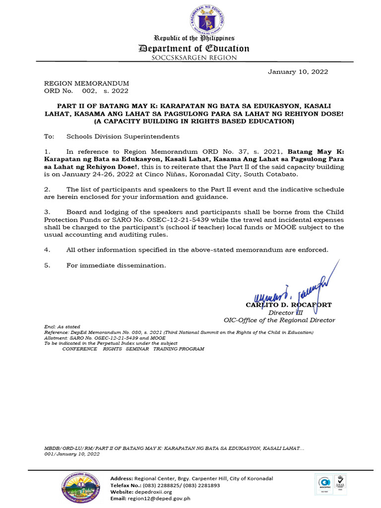 Region-Memorandum-ORD-2-PART-II-OF-BATANG-MAY-K_KARAPATAN-NG-BATA-SA ...