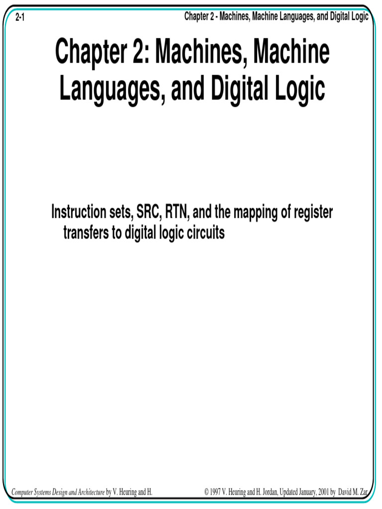 Heuring Chap-2 | PDF | Central Processing Unit | Computer Architecture Heuring Chap-2 | PDF | Central Processing Unit | Computer Architecture