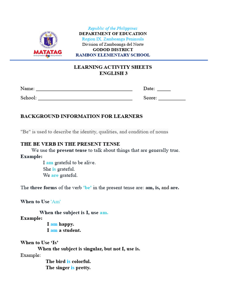 LAS ENGLISH | PDF | Grammatical Number | Verb