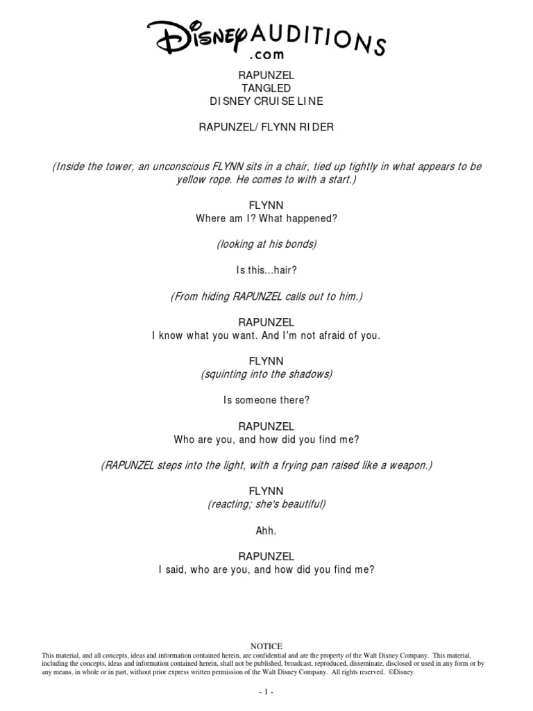 DCL Tangled Rapunzel | PDF | The Walt Disney Company