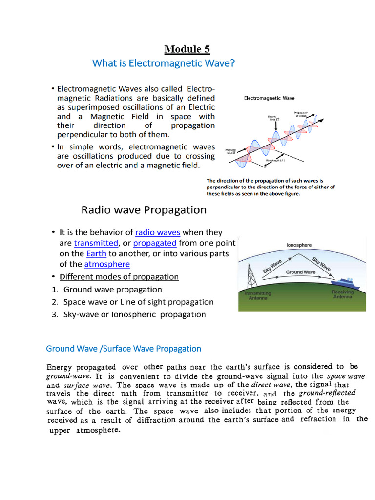 Ground Wave Radio Signal Propagation | PDF | Radio Propagation | Radio