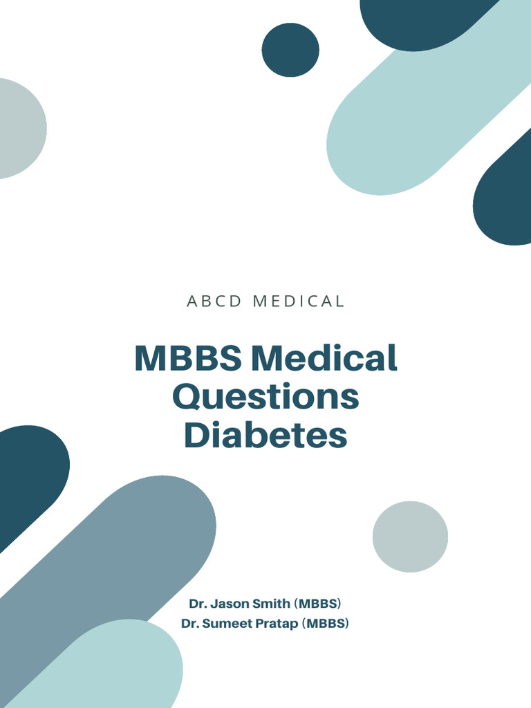 MBBS Medical Questions and Answers On Diabetes | PDF | Diabetes ...