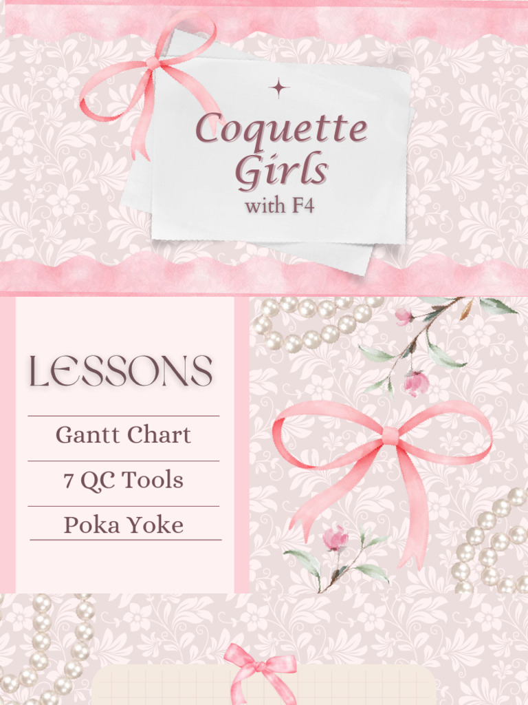 Group 1 - Coquette Girls & f4 - PPT - WSM | PDF | Lean Manufacturing ...